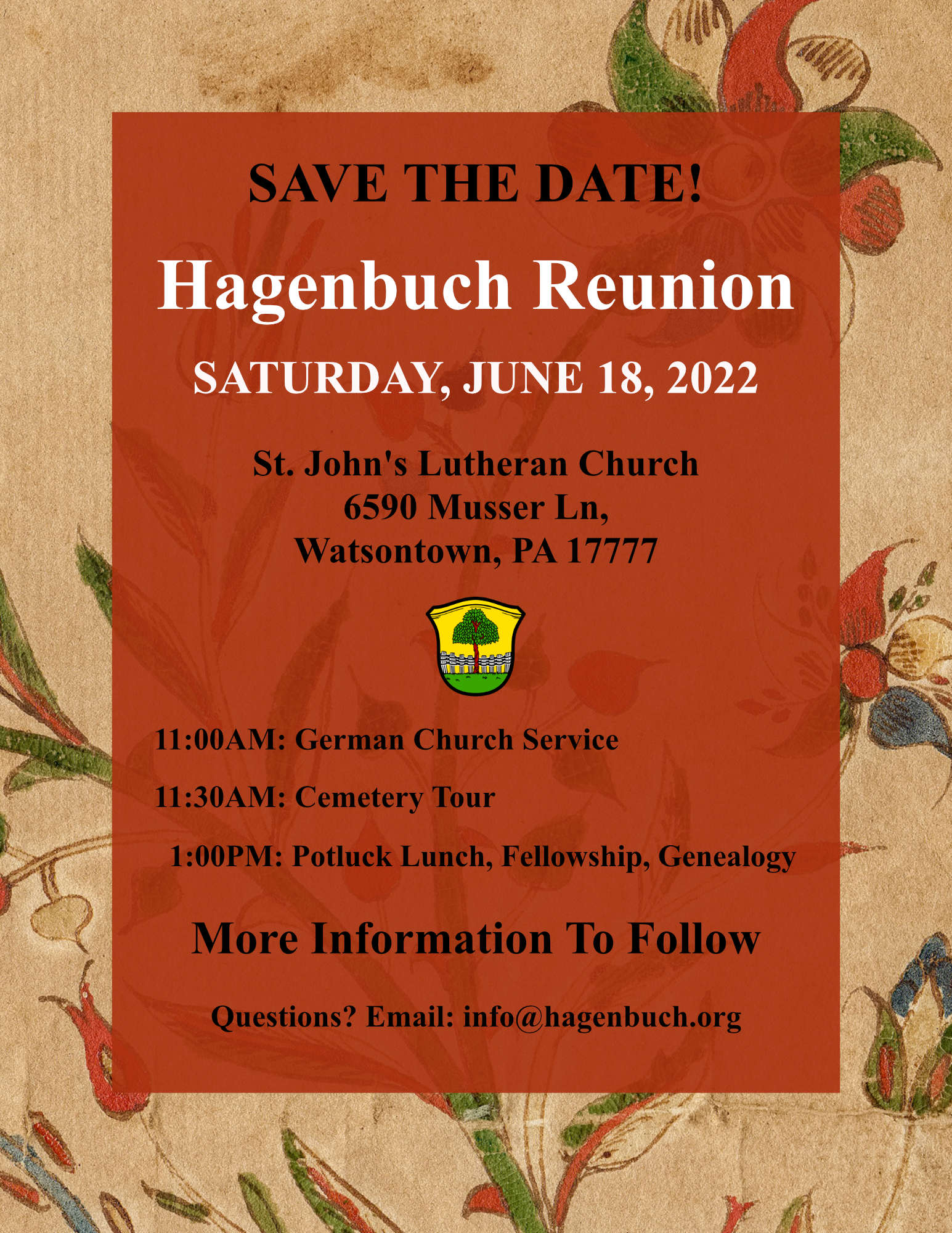 50th Hagenbuch Reunion: June 23, 1991 - Hagenbuch Family